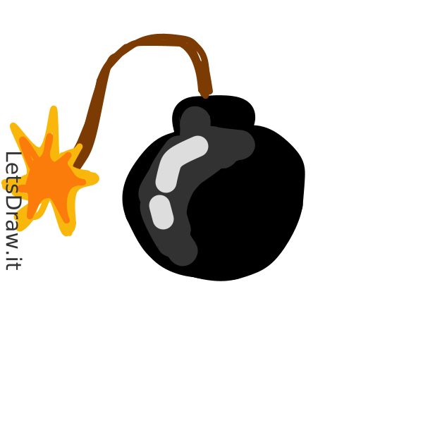 How to draw time bomb / u6b7py4q6.png / LetsDrawIt