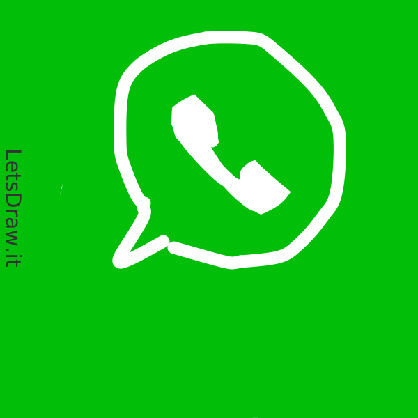 How to draw WhatsApp / u6sdp9tc3.png / LetsDrawIt