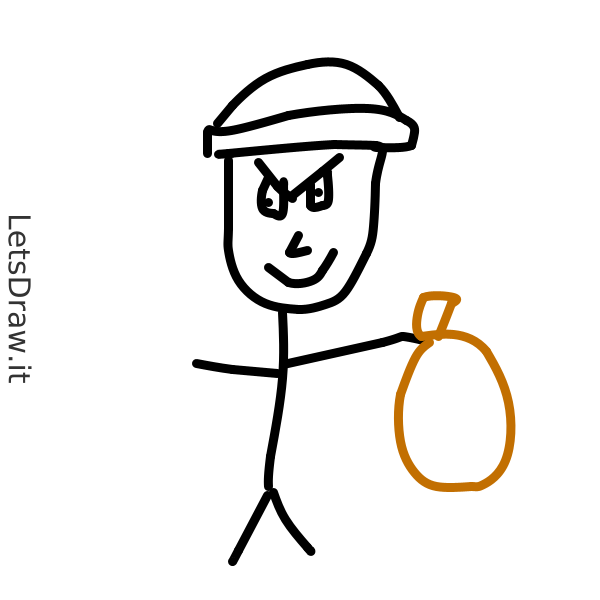 How to draw thief / u8d3jx74z.png / LetsDrawIt