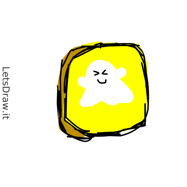 How to draw Snapchat / u9mknt3a9.png / LetsDrawIt