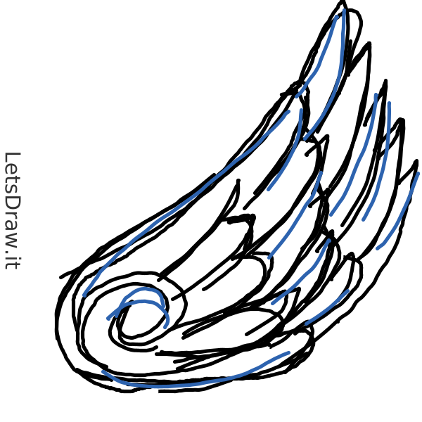 How to draw wing / Learn to draw from other LetsdrawIt players