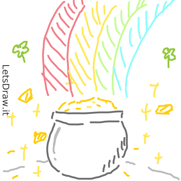 How to draw pot of gold / ujcsx8hho.png / LetsDrawIt