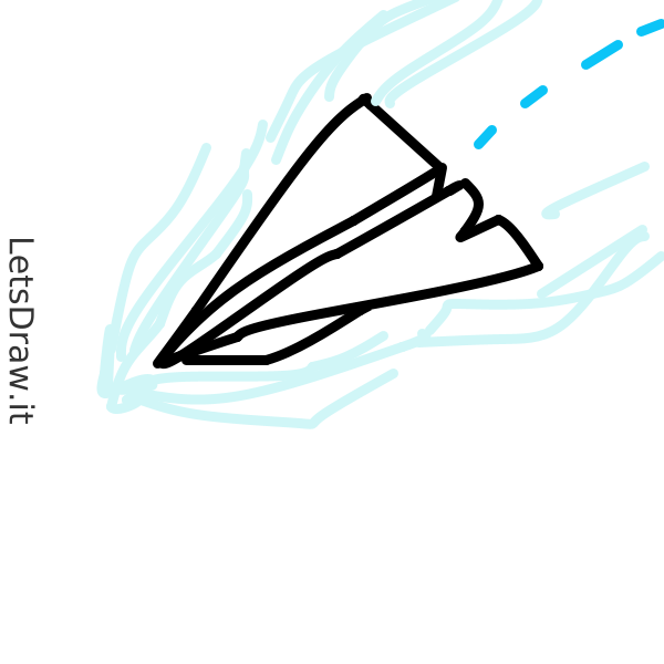 How to draw paper airplane / ukwqcnpgo.png / LetsDrawIt