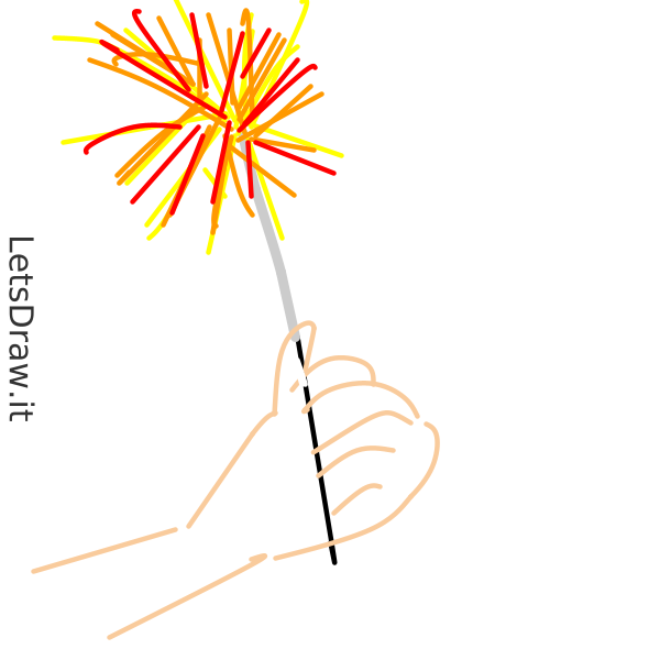 How to draw sparkler / umpoeiqoj.png / LetsDrawIt