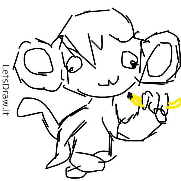 How to draw monkey / umu6u7oz.png / LetsDrawIt