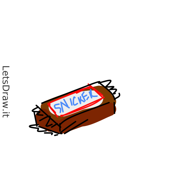 How to draw Snickers / und8c94nn.png / LetsDrawIt