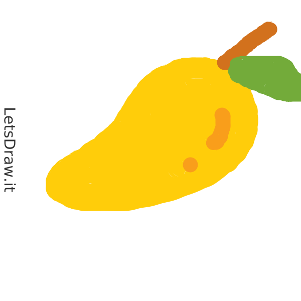 How to draw mango / undsqqcxm.png / LetsDrawIt