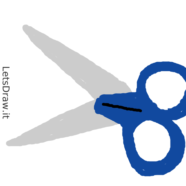 How to draw pair of scissors / unkaondjk.png / LetsDrawIt