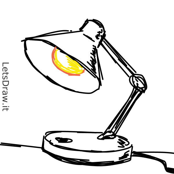 How to draw lamp / LetsDrawIt