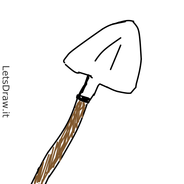 How to draw shovel / upoed96bn.png / LetsDrawIt