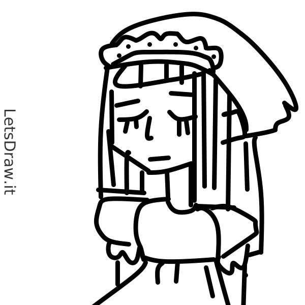 How to draw bride / uqenfnjfk.png / LetsDrawIt