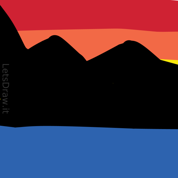How to draw mountain / ur5ubecsp.png / LetsDrawIt