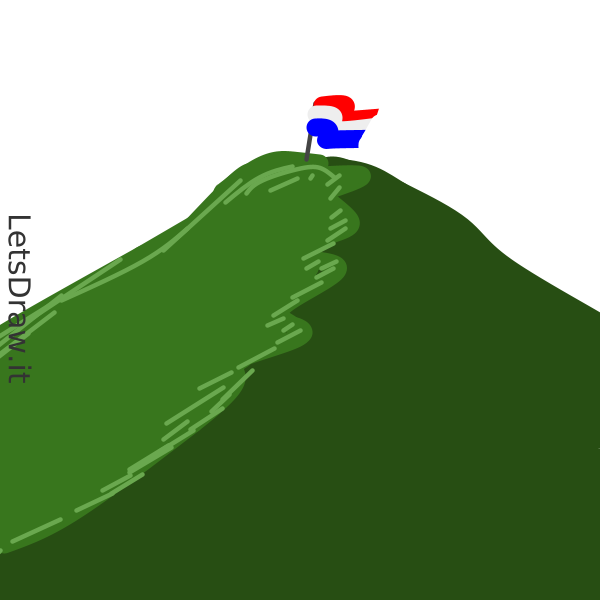 How to draw hill / LetsDrawIt