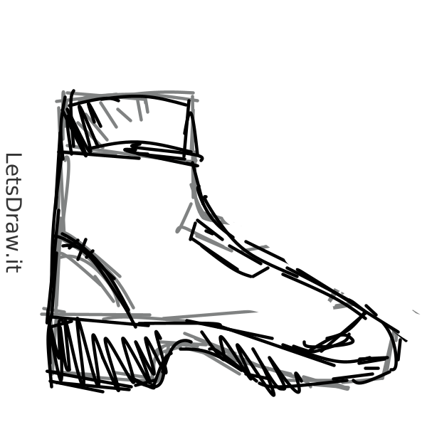 How To Draw Boots From The Front