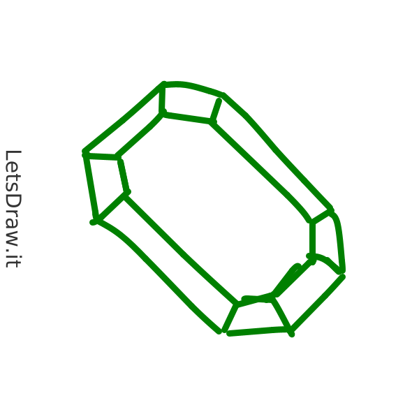 How to draw Emerald / usofdscp3.png / LetsDrawIt