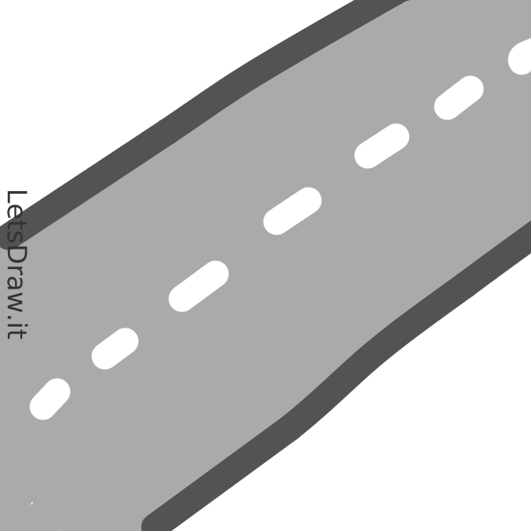 How to draw road / LetsDrawIt