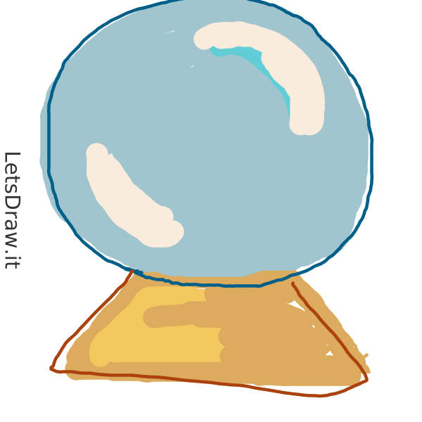 How to draw crystal ball / utx9mrygm.png / LetsDrawIt