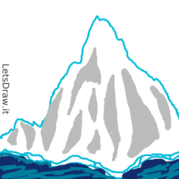 How to draw iceberg / uw3t1bd4h.png / LetsDrawIt