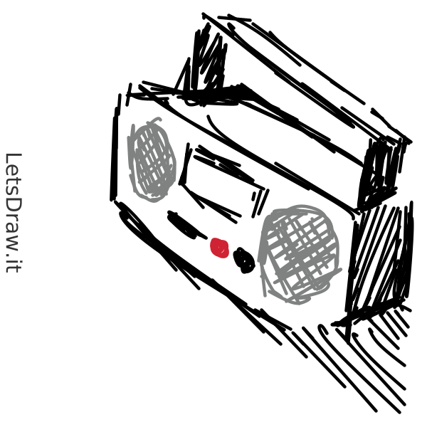 How to draw radio / Learn to draw from other LetsdrawIt players