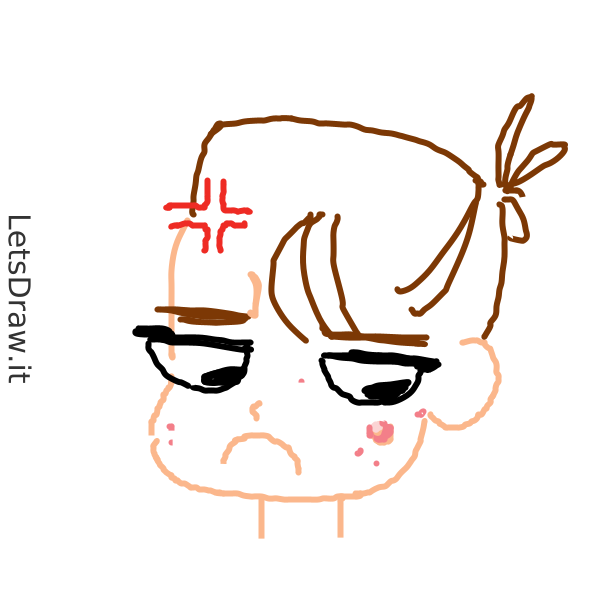 How to draw acne / LetsDrawIt