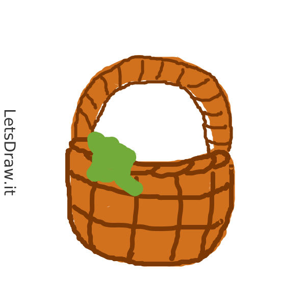 How to draw basket / w18yxhdum.png / LetsDrawIt
