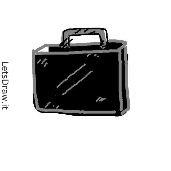 How to draw briefcase / w1exmgmcd.png / LetsDrawIt