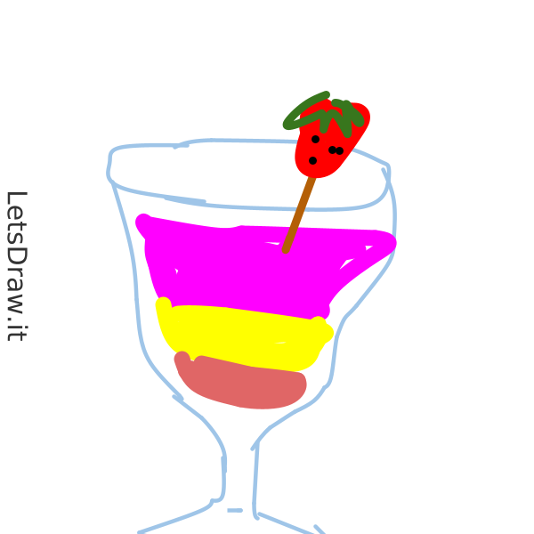 How to draw cocktail / w1fi85dbi.png / LetsDrawIt
