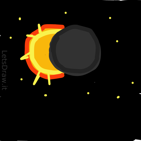 Eclipse Drawing Solar eclipse drawing || Solar eclipse 2020 || Art and ...