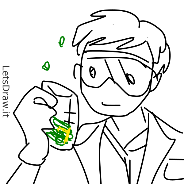 How to draw scientist / w58ydxzch.png / LetsDrawIt