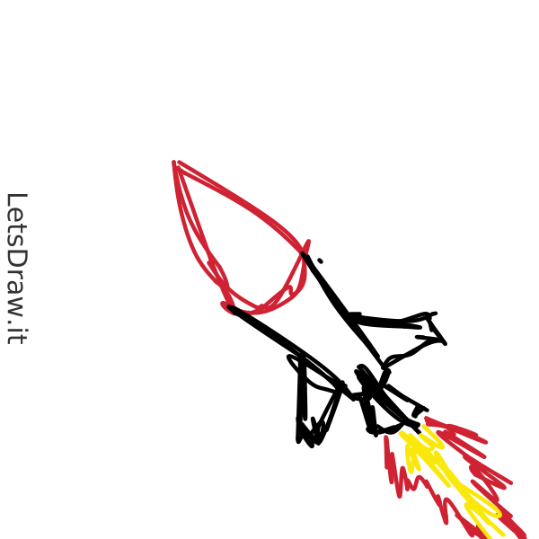 How to draw rocket / w8bsuits.png / LetsDrawIt