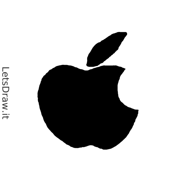 How to draw Apple logo / w8k6qfj1f.png / LetsDrawIt