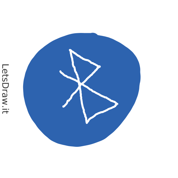 How to draw bluetooth / w8qi8jgwr.png / LetsDrawIt