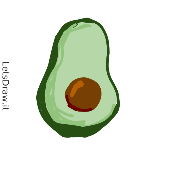 How to draw avocado / w948geh68.png / LetsDrawIt