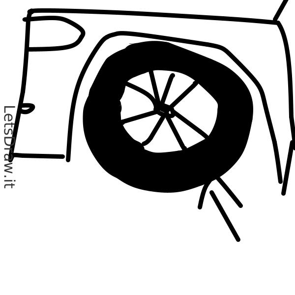 How to draw Car Wheel / wegze5yfm.png / LetsDrawIt