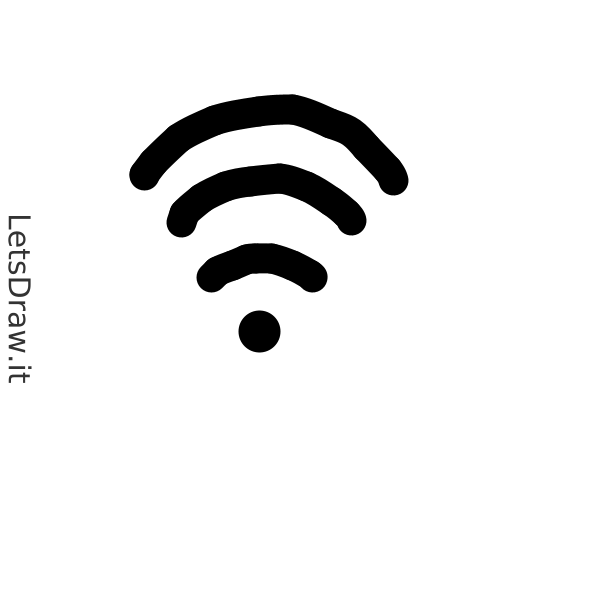 How to draw wifi / weuagssap.png / LetsDrawIt