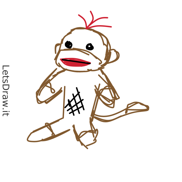 How to draw monkey / wfgddxe5e.png / LetsDrawIt