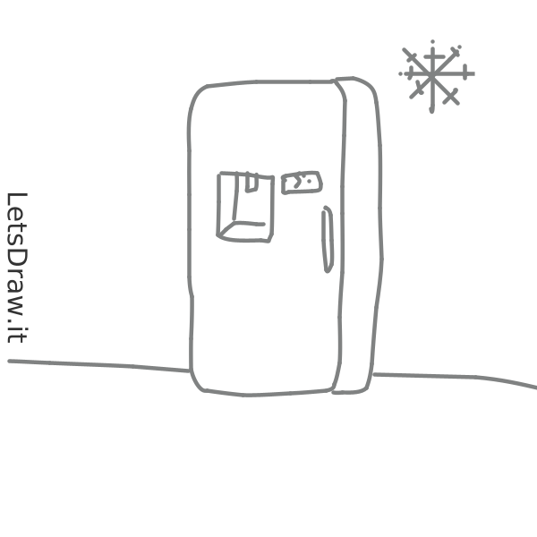 How to draw fridge / LetsDrawIt