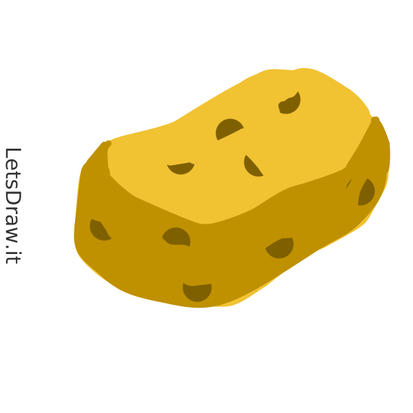How to draw sponge / wi4pged1q.png / LetsDrawIt