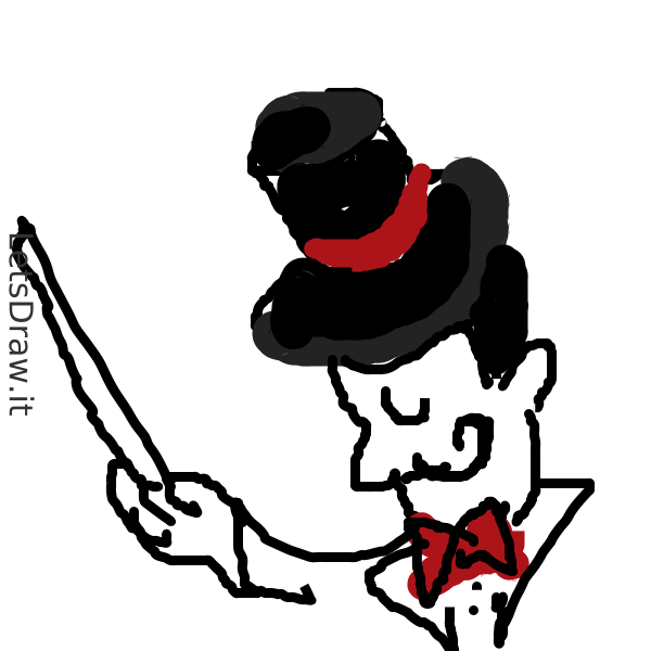 How to draw magician / wkaox8ikz.png / LetsDrawIt