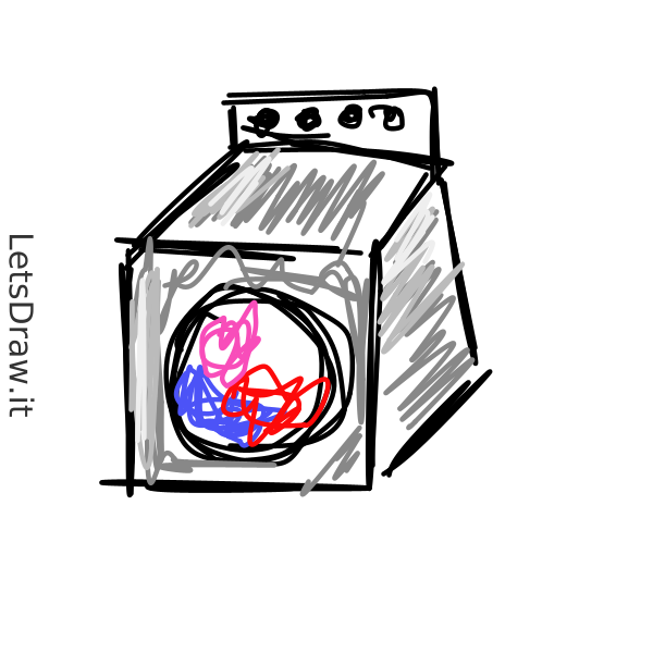 How to draw washer / wngekwnx9.png / LetsDrawIt