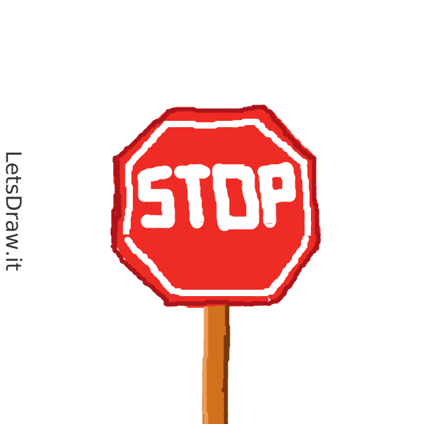 How to draw stop / wo5do4o3s.png / LetsDrawIt
