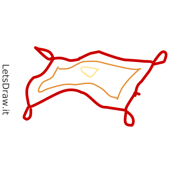 How to draw flying carpet / wom4e8nu4.png / LetsDrawIt