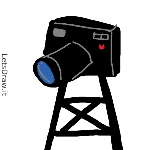 How to draw video camera / wshgckgyy.png / LetsDrawIt