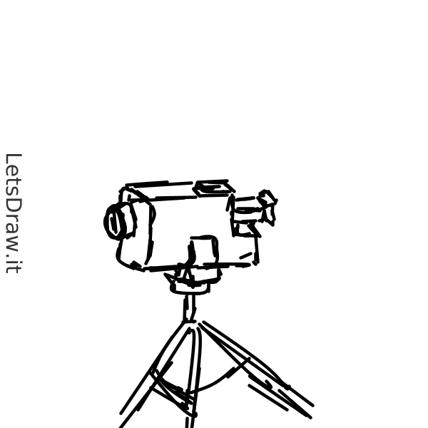 How to draw video camera / wt91btbqu.png / LetsDrawIt