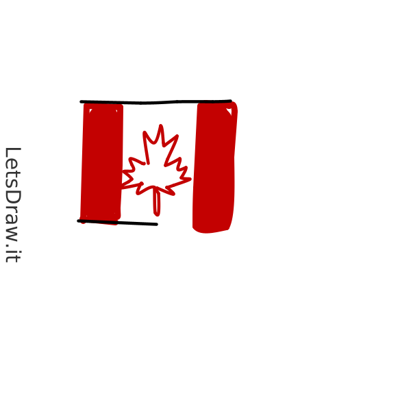 How to draw Canada / wti1mttio.png / LetsDrawIt