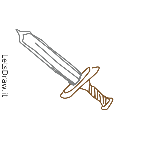 How to draw Swords / wut5bnid4.png / LetsDrawIt