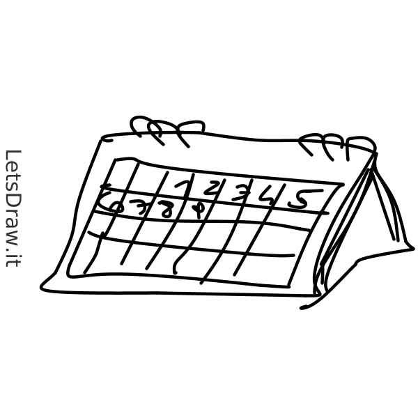 How to draw calendar / ww3pbnnjm.png / LetsDrawIt