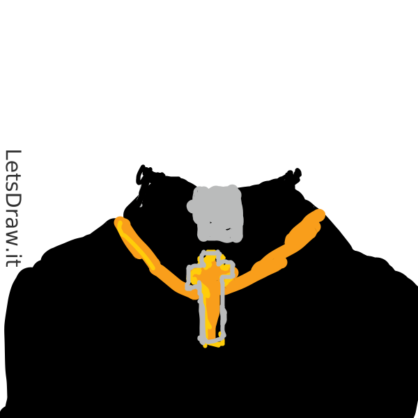 How to draw priest / wxpoxf7fh.png / LetsDrawIt