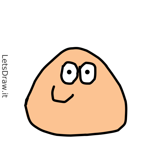 How to draw Pou / wyxccdwyi.png / LetsDrawIt