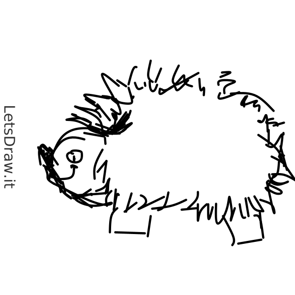 How to draw hedgehog / wz4aiogf.png / LetsDrawIt